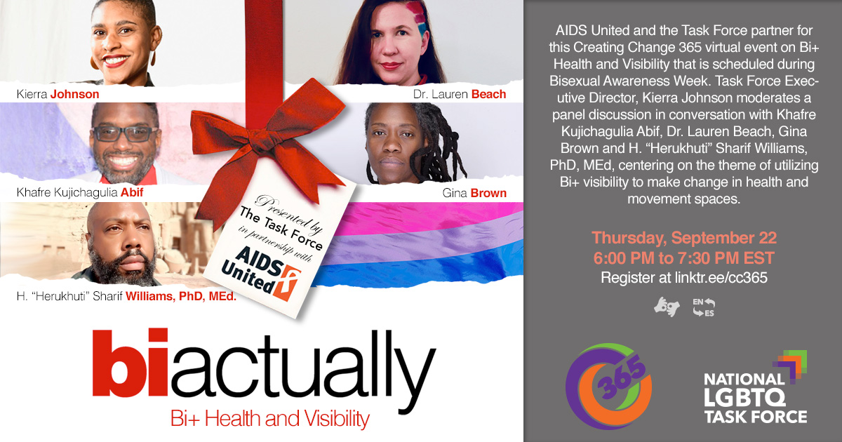 Let's talk visibility in HIV and LGBTQ spaces this #BiWeek - AIDS United