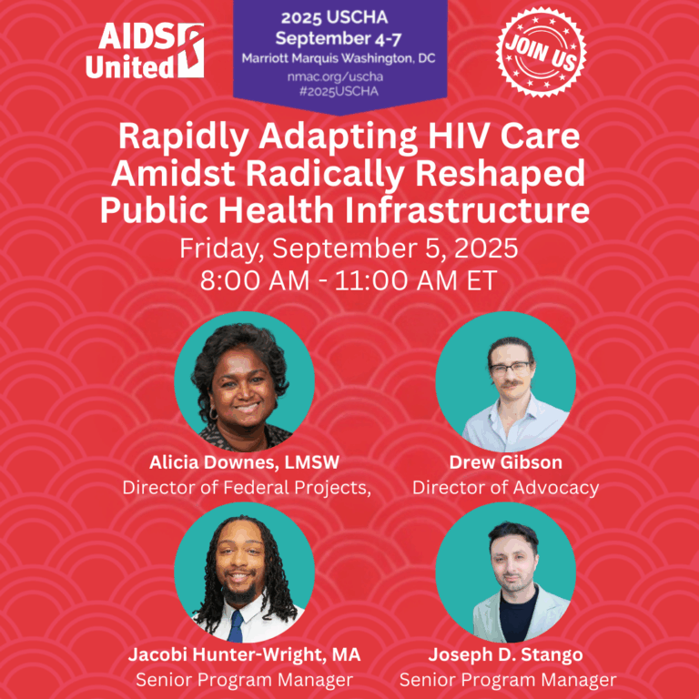Connect with AIDS United at USCHA 2025! - AIDS United
